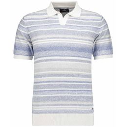 Rundhalspullover Ragman, Herren, Gr. 52, blau gemustert, 980, Feinstrick, 100% Baumwolle, Pullover Rundhalspullover