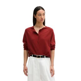 Marc O'Polo Cardigan MARC O'POLO "aus Bio-Baumwolle-Leinen-Mix", Damen, Gr. L, tall poppy, Obermaterial: 90% Baumwolle, 10% Leinen, unifarben, loose fit, Rundhals, Strickjacken