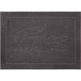 Badematte Lacoste "&raquo;LLacoste&laquo;", bitume, H:20mm, Baumwolle, Badematten, Badematte, hochwertige Badematte in Gr&ouml;&szlig;e 55x80 cm