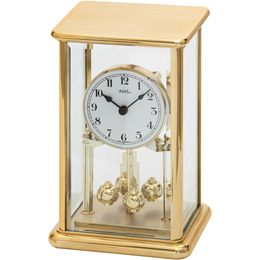 Jahresuhr AMS "J1211", gold (goldfarben), Tischuhren, Tischuhr, Quarzuhr, Wohnzimmer, Esszimmer