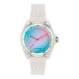 Solaruhr adidas originals "PROJECT FOUR SOLAR", wei&szlig;, Armbanduhren, Damen, Quarzuhr, Armbanduhr, Herrenuhr, Damenuhr, Resinarmband