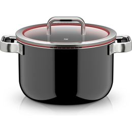 Kochtopf WMF "Fusiontec Function Pro", schwarz, B:28cm H:21cm L:33cm &Oslash;:24cm, T&ouml;pfe, Kochtopf, integrierte Siebfunktion, sp&uuml;lmaschinengeeignet, Made in Germany
