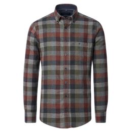 Langarmhemd Casamoda "Casamoda Freizeithemd Print", Herren, Gr. L, Normalgr&ouml;&szlig;en, rot, 100% Baumwolle, bedruckt, comfort fit, Hemden