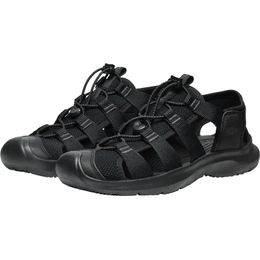Sandale Keen "SEANIK H2", Herren, Gr. 42, schwarz (schwarz, magnet), Synthetik, Schuhe Sandale