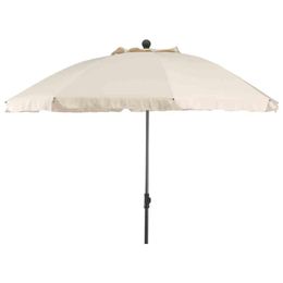 siena GARDEN Tropico Mittelstockschirm natur &Oslash; 250cm Sonnenschirm Terrassenschirm