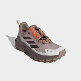 Wanderschuh adidas terrex "TRAILMAKER 2 GORE-TEX SPEED LACE", Damen, Gr. 39, wonder taupe, aurora coffee, sanftes wei&szlig;, Synthetik, Textil, Schuhe Wanderschuh, wasserdicht dank Gore-Tex Membrane