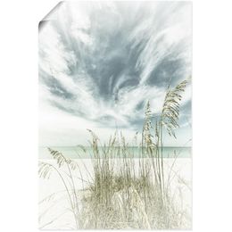 Wandbild Artland "Himmlische Stille am Strand Vintage", wei&szlig; (farbe bild(er): wei&szlig;), B:20cm H:30cm, Bilder, als Leinwandbild, Poster in verschied. Gr&ouml;&szlig;en