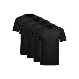 T-Shirt Ragman "T-Shirt 4er Pack", Herren, Gr. XL, schwarz, Obermaterial: 100% Baumwolle CO., Shirts T-Shirt