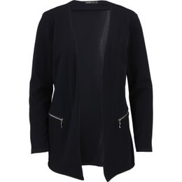 Strickjacke CLOUD 5IVE "CLOUD 5IVE", Damen, Gr. S, navyblau, 95% Polyester, 5% Elasthan, unifarben, normal, V-Ausschnitt, Strickjacken Strickjacke