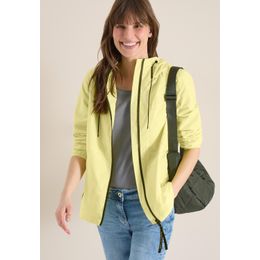 Softshelljacke Cecil, Damen, Gr. M (40), gelb (iced gelb), Web, Obermaterial: 100% Polyester. Futter: 100% Polyester, unifarben, normal h&uuml;ftbedeckend, Rundhals, mit Gummizug, Jacken Softshelljacke, mit Kapuze und Tunnelzug