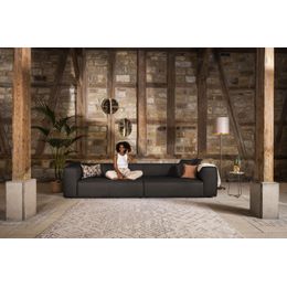 4-Sitzer W.Schillig "around-the-block Mega Sofa, viel Platz, Breite 300cm, bequem", braun (braun z59), B:300cm H:66cm T:104cm, Longlife Xtra-Leder Z59: Glattleder mit modischer Pr&auml;gung. Hautst&auml;rke 0, 9 - 1, 1 mm, Sofas, mit eleganter Biese, mit Federkern