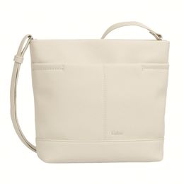 Umh&auml;ngetasche Gabor "Lenea", Damen, Gr. B/H/T: 29cm x 27cm x 7,5cm, beige (wei&szlig;), Polyurethan, clean, gepflegt, unifarben, Taschen Umh&auml;ngetasche, aus leicht genarbtem Lederimitat mit dekorativen Ziern&auml;hten