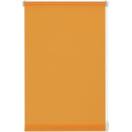 Seitenzugrollo Gardinia "EASYFIX Rollo Uni" Gr. 2, orange, B:60cm H:150cm, Polyester, Rollos, Seitenzugrollo, Schraubmontage m&ouml;glich