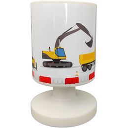 Niermann LED Tischleuchte "Akku-Tischleuchte Baustelle, Kinderlampe", bunt (wei&szlig;,multico), 1, &Oslash; 13cm H: 20,5cm, 1 Stk., Leuchten, 1 x LED 1,5W, Kinderzimmer, LED Tischleuchte