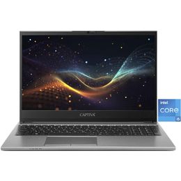 Captiva Business-Notebook "Business/Office I10-0754GE", silberfarben, 16 GB RAM 1.000 GB SSD, Core i5, ohne Betriebssystem, Notebooks