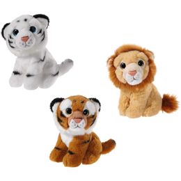Kuscheltier Heunec "Mini Mi Dschungel", braun (wei&szlig;, braun), Pl&uuml;schfiguren, KinderH:14cm, Pl&uuml;sch, Polyester, Kuscheltier, H:14cm