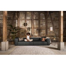 4-Sitzer W.Schillig "around-the-block Mega Sofa, viel Platz, Breite 300cm, bequem", grau (anthrazit z69), B:300cm H:66cm T:104cm, Longlife Xtra-Leder Z69: Das feinnarbige, gedeckte Softleder Z69 besticht durch seine au&szlig;ergew&ouml;hnliche Weichheit im trendigen &raquo;Vintage-Look&laquo;, Hautst&auml;rke 0, 9 - 1, 1 mm;Longlife fabric Flachgewebe T88 (100% Polyester), Sofas, mit eleganter Biese, mit Federkern