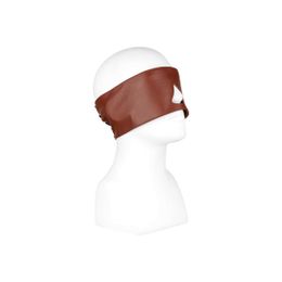 Rimba Blickdichte Leder-Maske mit Schn&uuml;rung