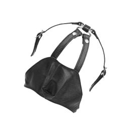 Rimba Leder-Maulkorb mit Riemen