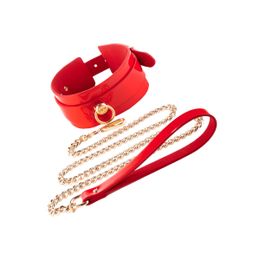 High Gloss Bondage O-Ring Collar & Leash
