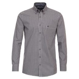 Langarmhemd Casamoda "Casamoda Freizeithemd kariert", Herren, Gr. XL, Normalgr&ouml;&szlig;en, blau (dunkelblau), 100% Baumwolle, kariert, comfort fit, Hemden