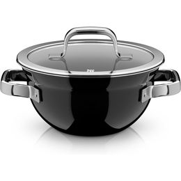 Kochtopf WMF "Fusiontec Mineral Pro", schwarz, B:23,4cm H:14,7cm L:28cm &Oslash;:20cm, T&ouml;pfe, Kochtopf, runde Form, kratzfest, w&auml;rmereduzierende Hohlgriffe, Made in Germany
