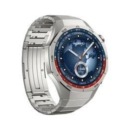 Huawei Watch GT5 PRO 46mm (Vili-B29M), Smartwatch grau, Geh&auml;use aus Titan und Keramik, graues Titanarmband