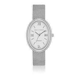Quarzuhr AMELIA PARKER "AG4-B014S", silber, Armbanduhren, Damen, Quarzuhr