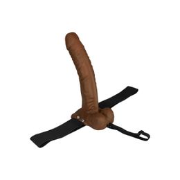 Fetish Fantasy Hollow Strap-On with Balls, 25 cm