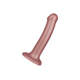 Strap-On-Me Soft Silicone Dildo Metallic - Size M, 18 cm