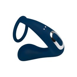 EIS Silikon-Analvibrator mit integriertem Penisring, 12 cm