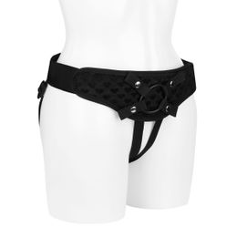 EIS Gepolsterter Strap-On mit Herzmuster, 4 Teile