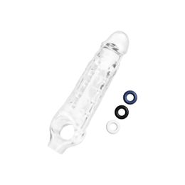 1" See-Thru Stretch Penis Extender, 22 cm
