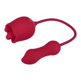 EIS Rosenf&ouml;rmiger Vibrator mit Bullet, 38,5 cm