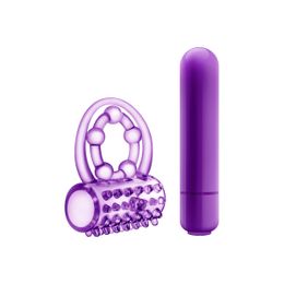 Vibrating Double Strap Cock Ring, 6,3 8,3 cm