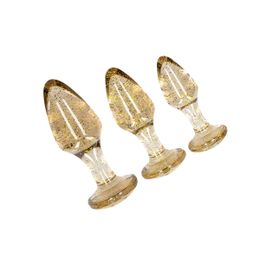 Ouch! Glitter Butt Plug Set, 3-teilig