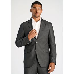 Anzugsakko LINDBERGH "Sakko Modern Fit", Herren, Gr. 46, grau (grau mel), Obermaterial: 62% Polyester, 32% Viskose, 6% Elasthan. Futter: 95% Polyester, 5% Elasthan, Sakkos