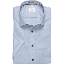 Kurzarmhemd MARVELIS, Herren, Gr. 38, N-Gr, bleu, Web, Obermaterial: 100% Baumwolle, Hemden, modern fit, b&uuml;gelfrei, Businesshemd