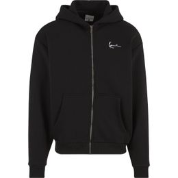 Sweatjacke Karl Kani "Karl Kani Karl Kani Chest Signature Essential OS Zip Hoodie", Herren, Gr. XL, schwarz, 65% Baumwolle, 35% Polyester, Sweatjacken Sweatjacke