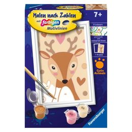 RAVENSBURGER VERLAG Ravensburger Malen nach Zahlen 20290 - Niedliches Reh - Kinder ab 7 Jahren
