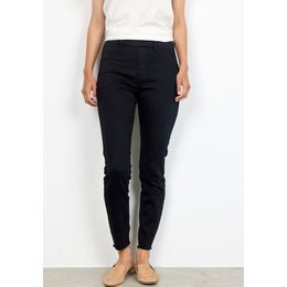 7/8-Jeggings soyaconcept "SC-NADIRA 1-B", Damen, Gr. 34, N-Gr, schwarz (9999 schwarz), Denim/Jeans, Obermaterial: 69% Baumwolle, 28% Polyester, 3% Elasthan, unifarben, skinny fit kn&ouml;chelfrei, Hosen 5-Pocket-Hose, mit Stretch