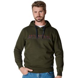 Sweatshirt Casamoda "Casamoda Sweatshirt uni", Herren, Gr. L, gr&uuml;n (dunkelgr&uuml;n), 70% Baumwolle, 30% Polyester, Sweatshirts Sweatshirt