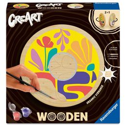 RAVENSBURGER VERLAG CreArt, Malen nach Zahlen Wooden - Organische Schwingungen