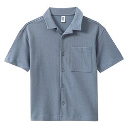 Yigga Jungen Strick-Hemd unifarben