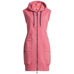 Sweatweste SALZHAUT "Weste INGVILD", Damen, Gr. M, lila (raspberry), Obermaterial: 55% Baumwolle CO. 45% Polyester PES., Westen