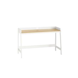 sobuy Schreibtisch Holzfarbe 125x51,5x80cm Minimalistisch