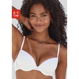 Vivance Push-up-BH wei&szlig; Gr. 75B. Vergr&ouml;&szlig;ert Optisch Die B&uuml;ste und mit B&uuml;gel. Nachhaltig.