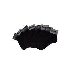 Bench. Kurzsocken 'Damen Herren Kurze Socken, f&uuml;r Freizeit und sportliche Aktivit&auml;ten' schwarz Gr. 39-42 f&uuml;r Damen. Mit Logodruck. Elastisch. 