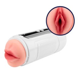 EIS Elektrischer Masturbator mit 2 Liebes&ouml;ffnungen, 21 cm