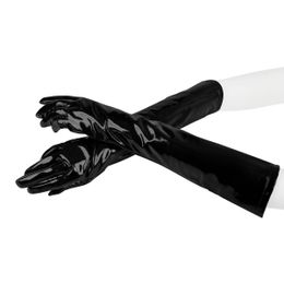 Rimba Lange Lack-Handschuhe